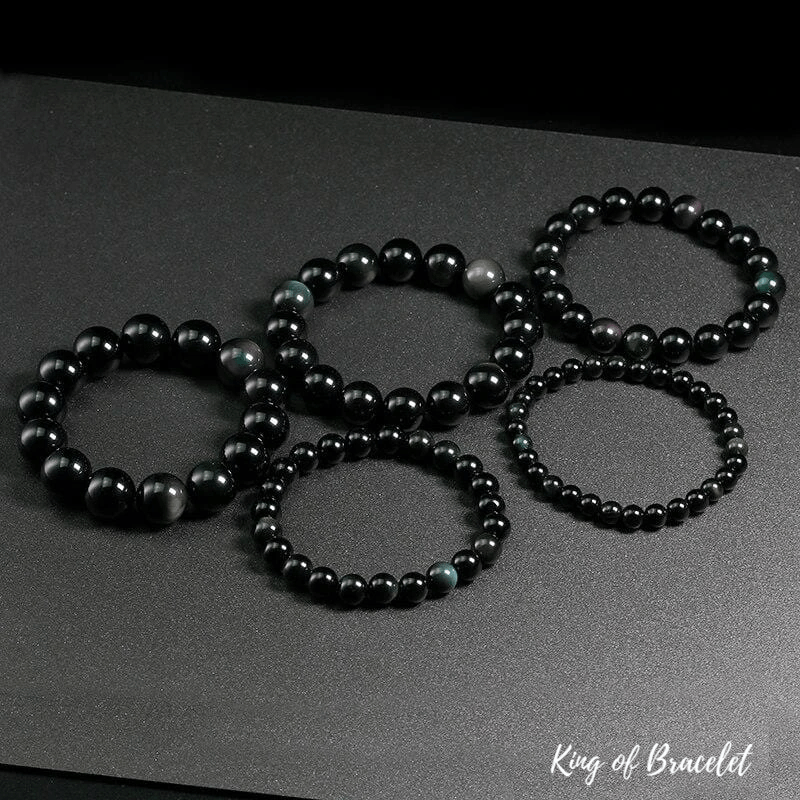 Bracelet en Obsidienne Oeil Céleste Qualit...