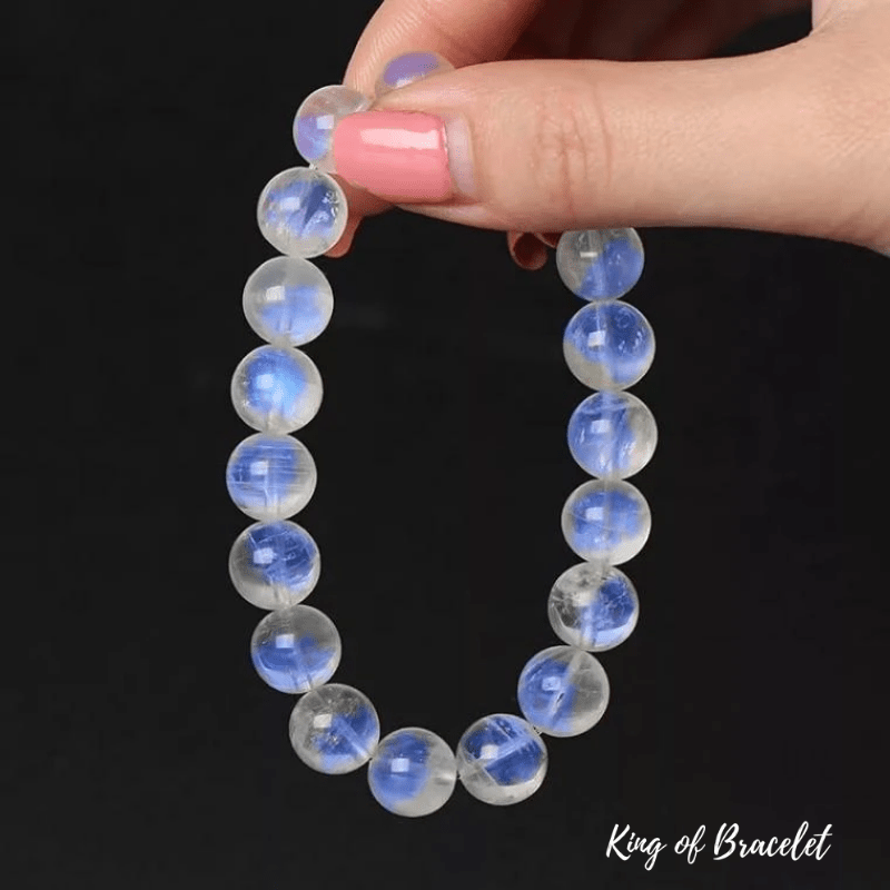 Bracelet en Pierre de Lune Bleue