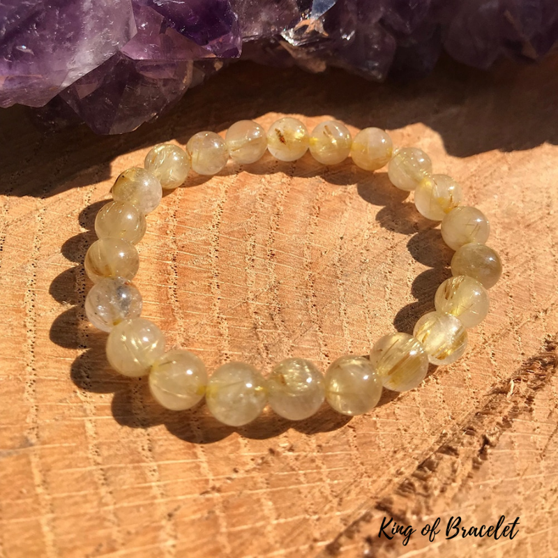 Bracelet en Quartz Rutile