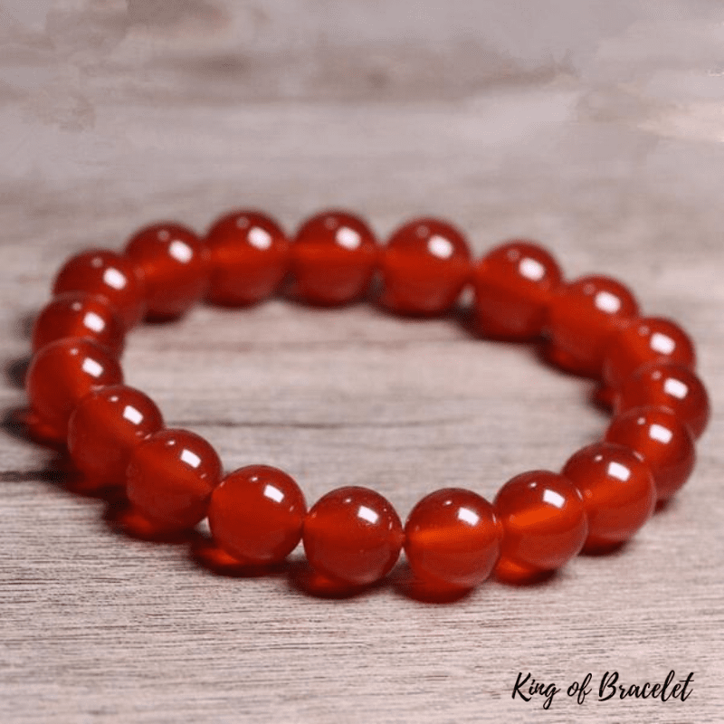 Bracelet en Agate Rouge